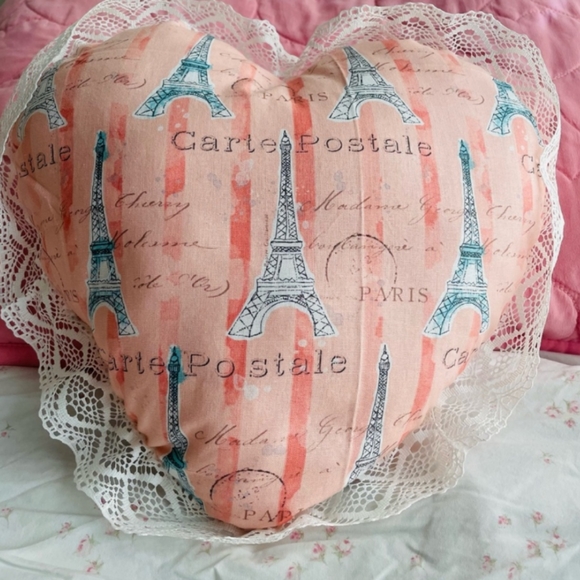 Hand Crafted | Accents | Handmade Decorative Heart Pillow Home Decor ...